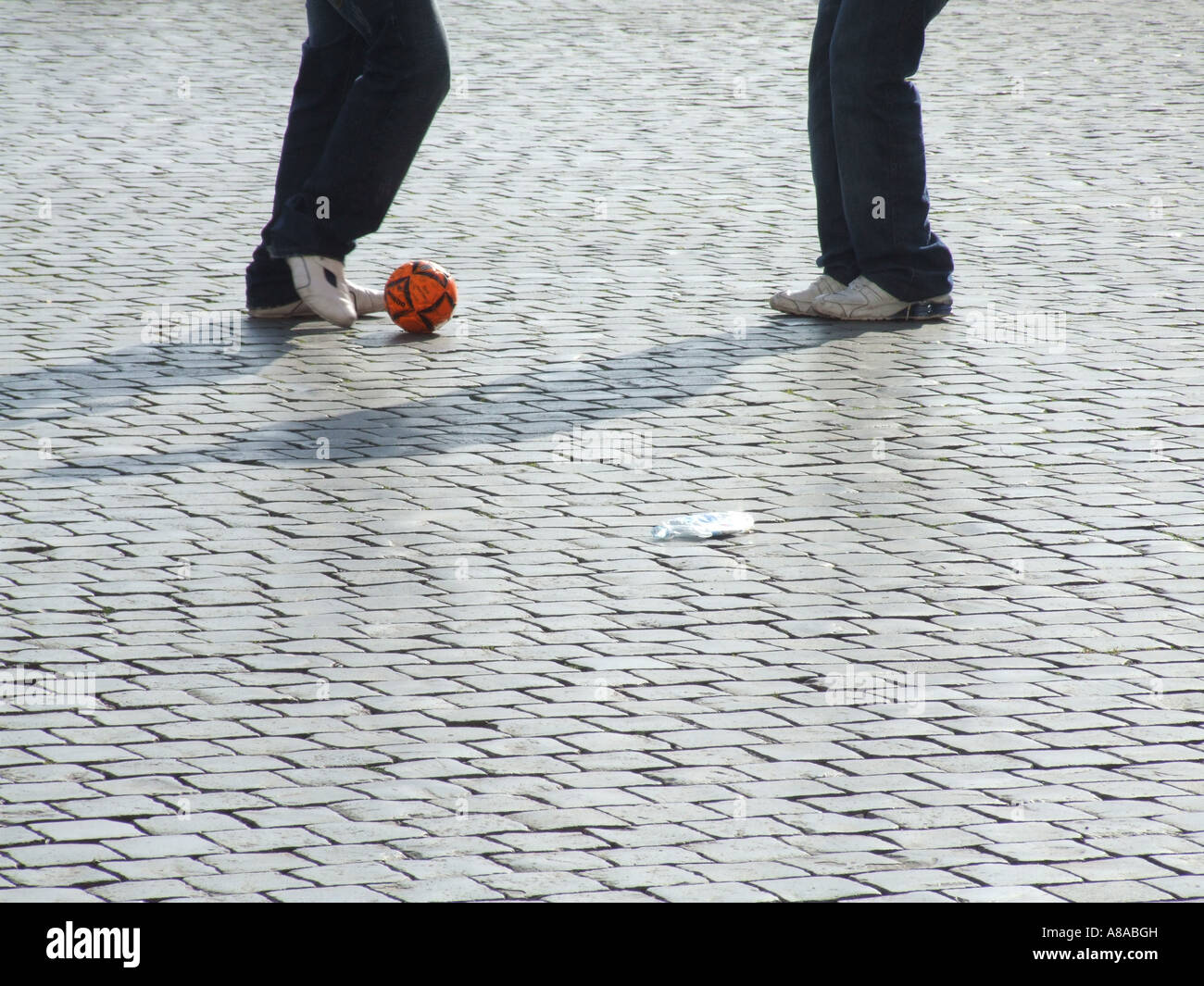 street football match Stock Photo - Alamy