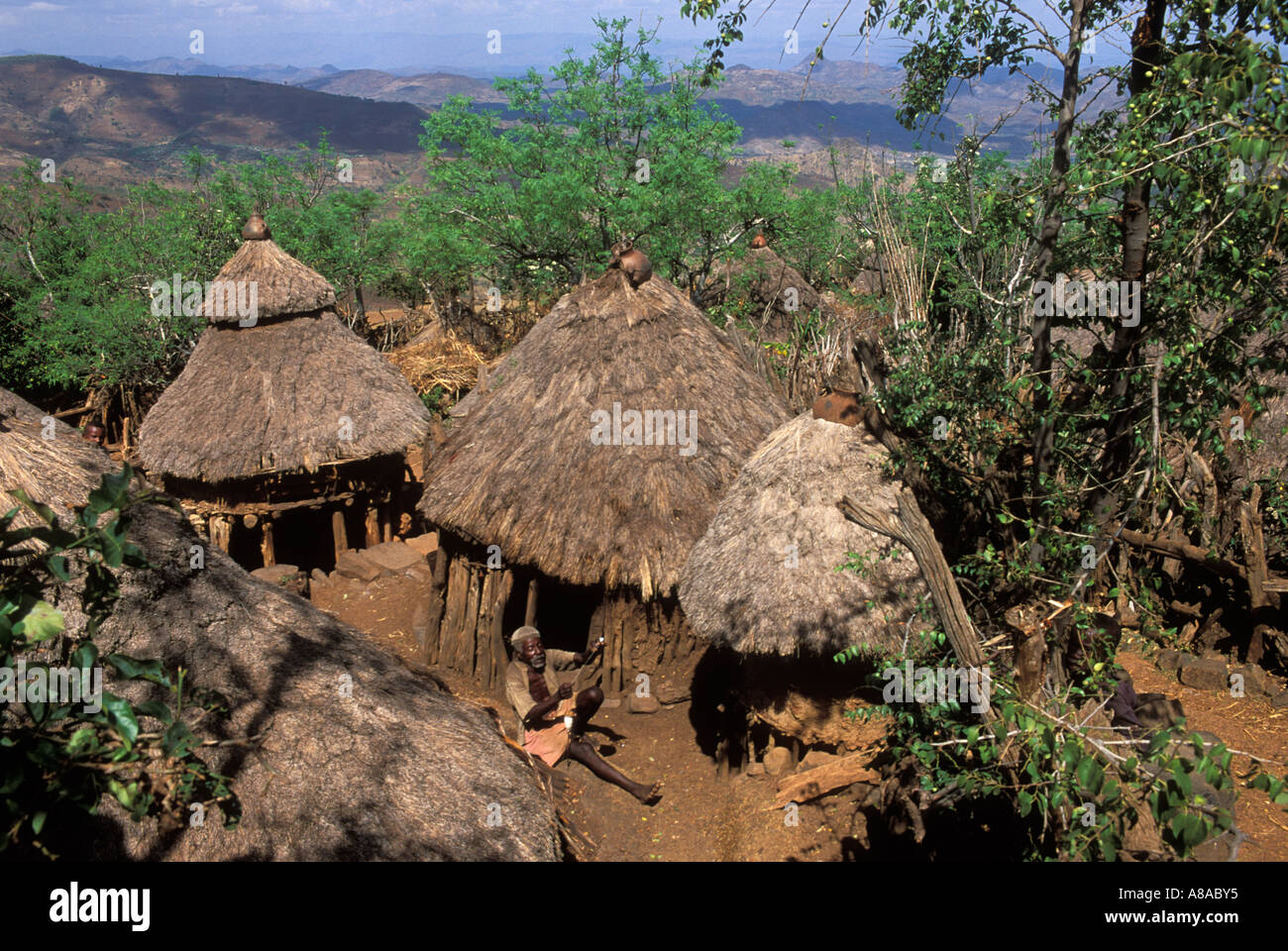 Konso village , Southern Ethiopia Stock Photo - Alamy