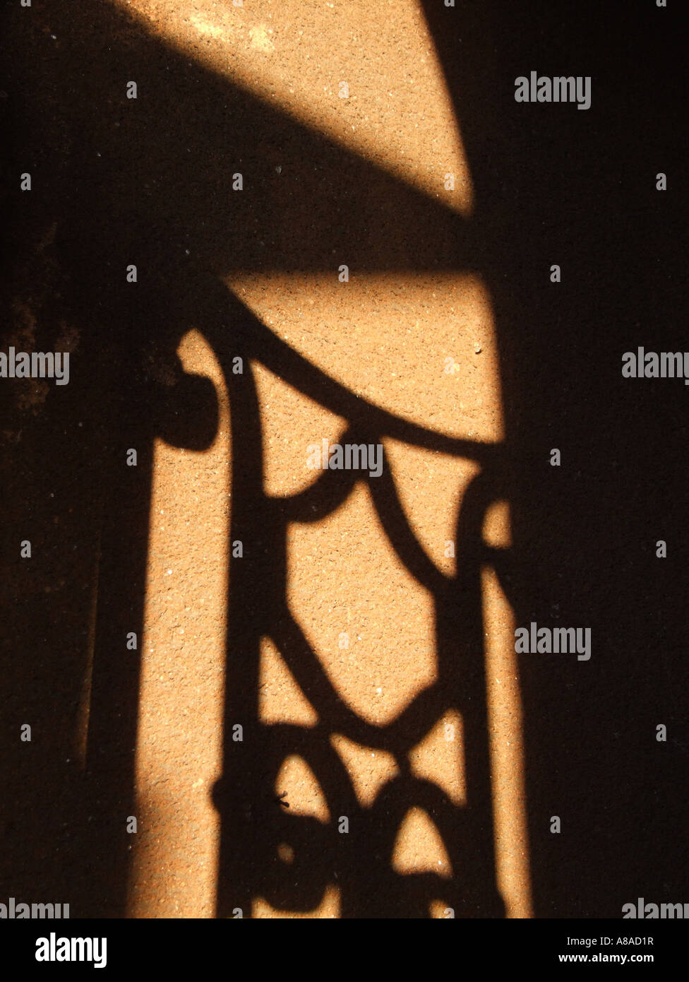 gate shadow on wall Stock Photo - Alamy