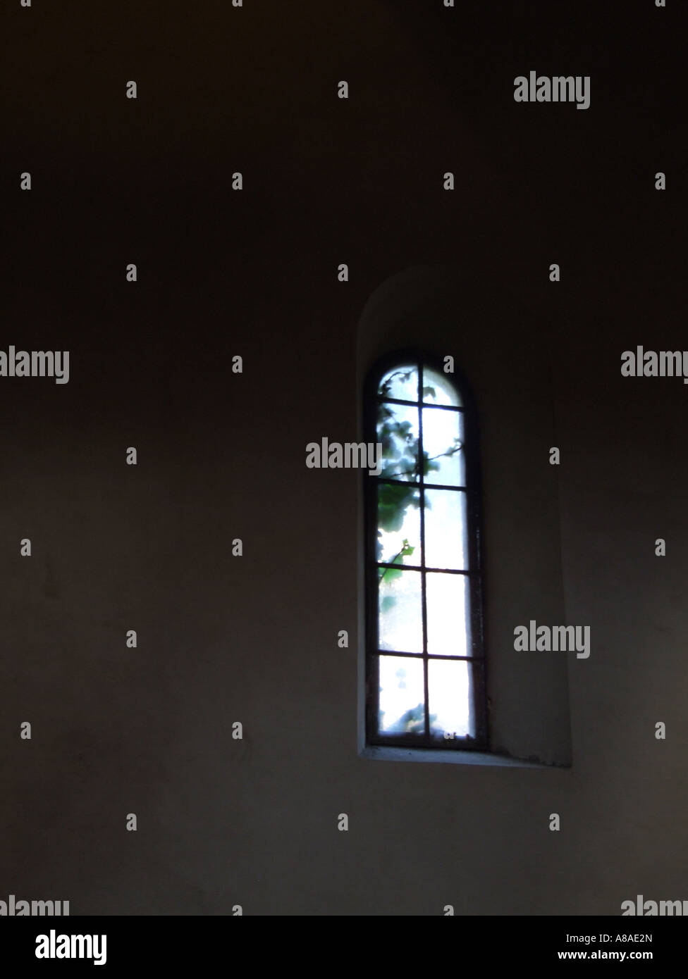 narrow church window Stock Photo - Alamy
