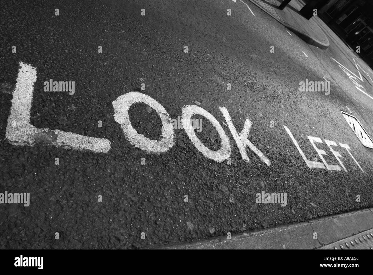 Pedestrian crossing not in use sign Black and White Stock Photos ...