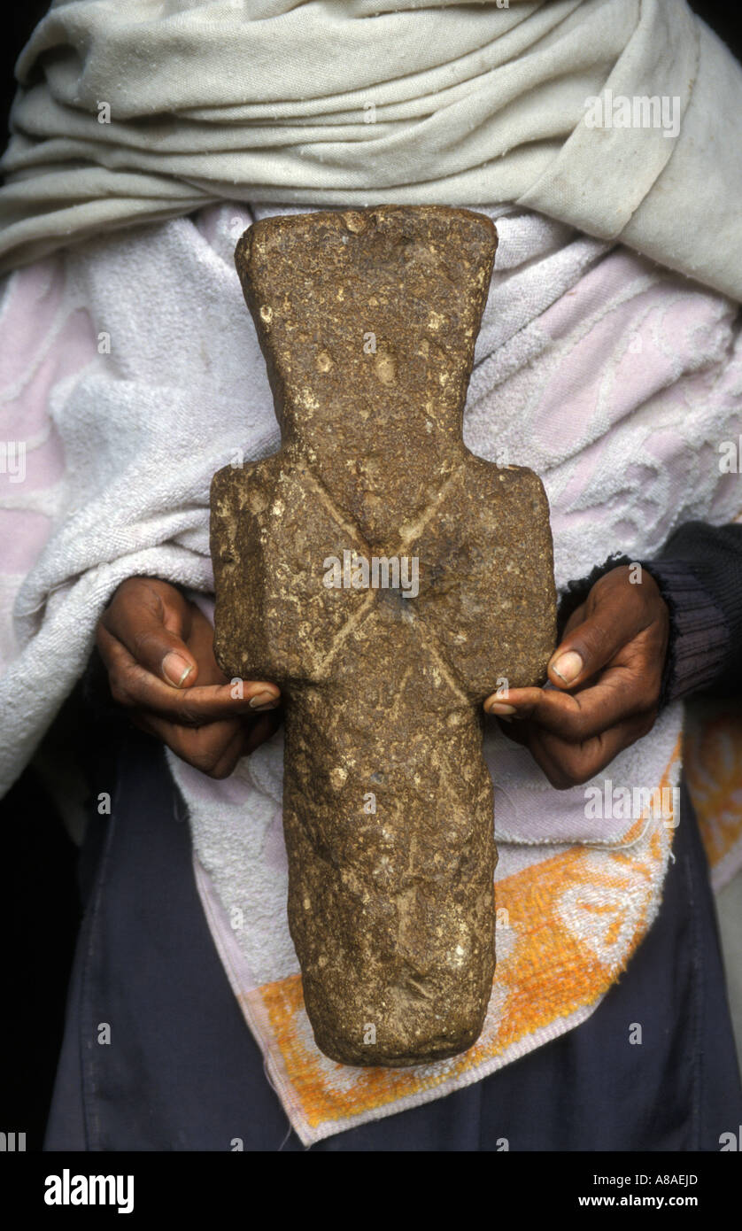 Stone cross that belonged to lyasu Moa , Istafanos monastery , lake ...