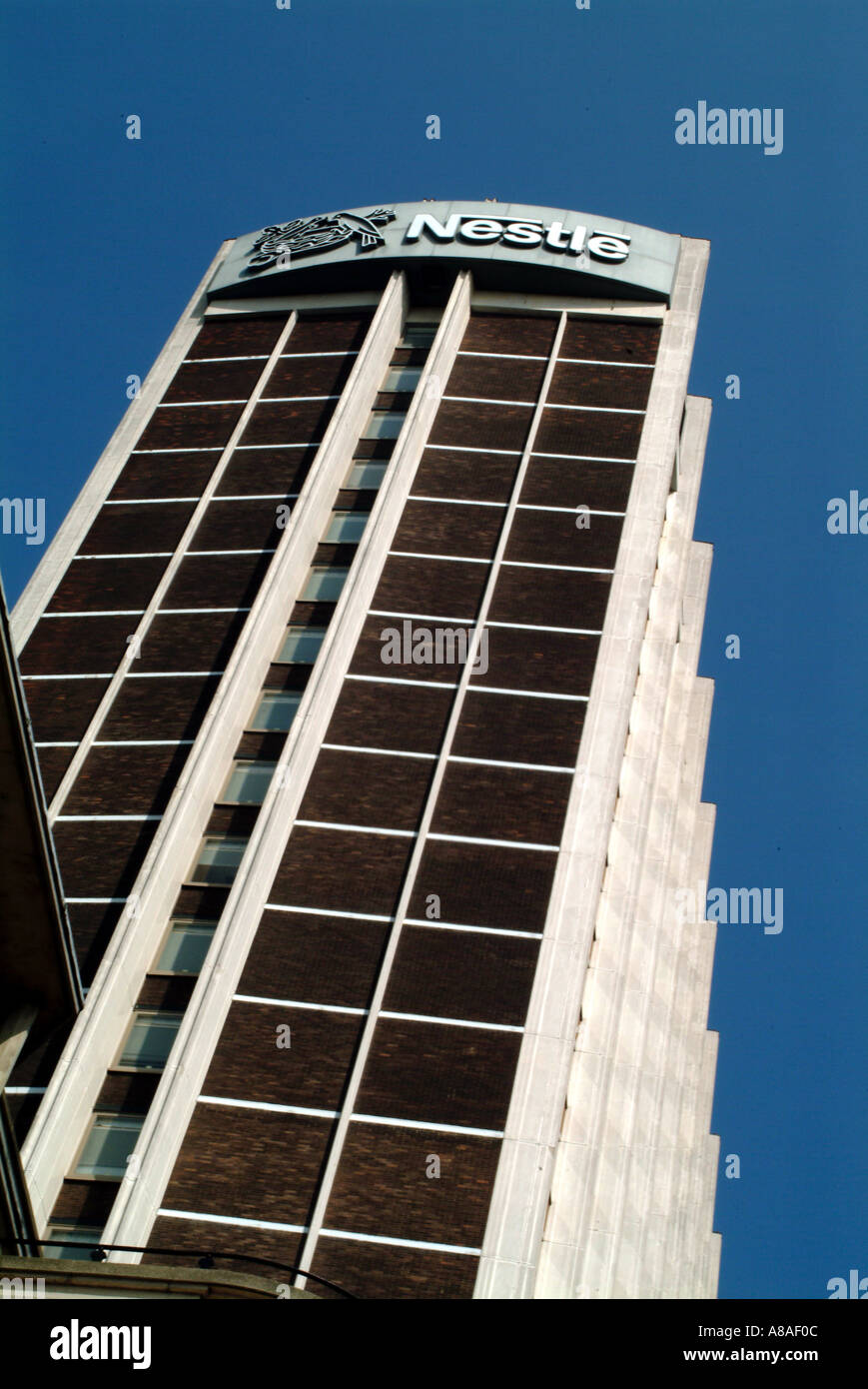 nestle head office block skyscaper tall building office block commerce ...