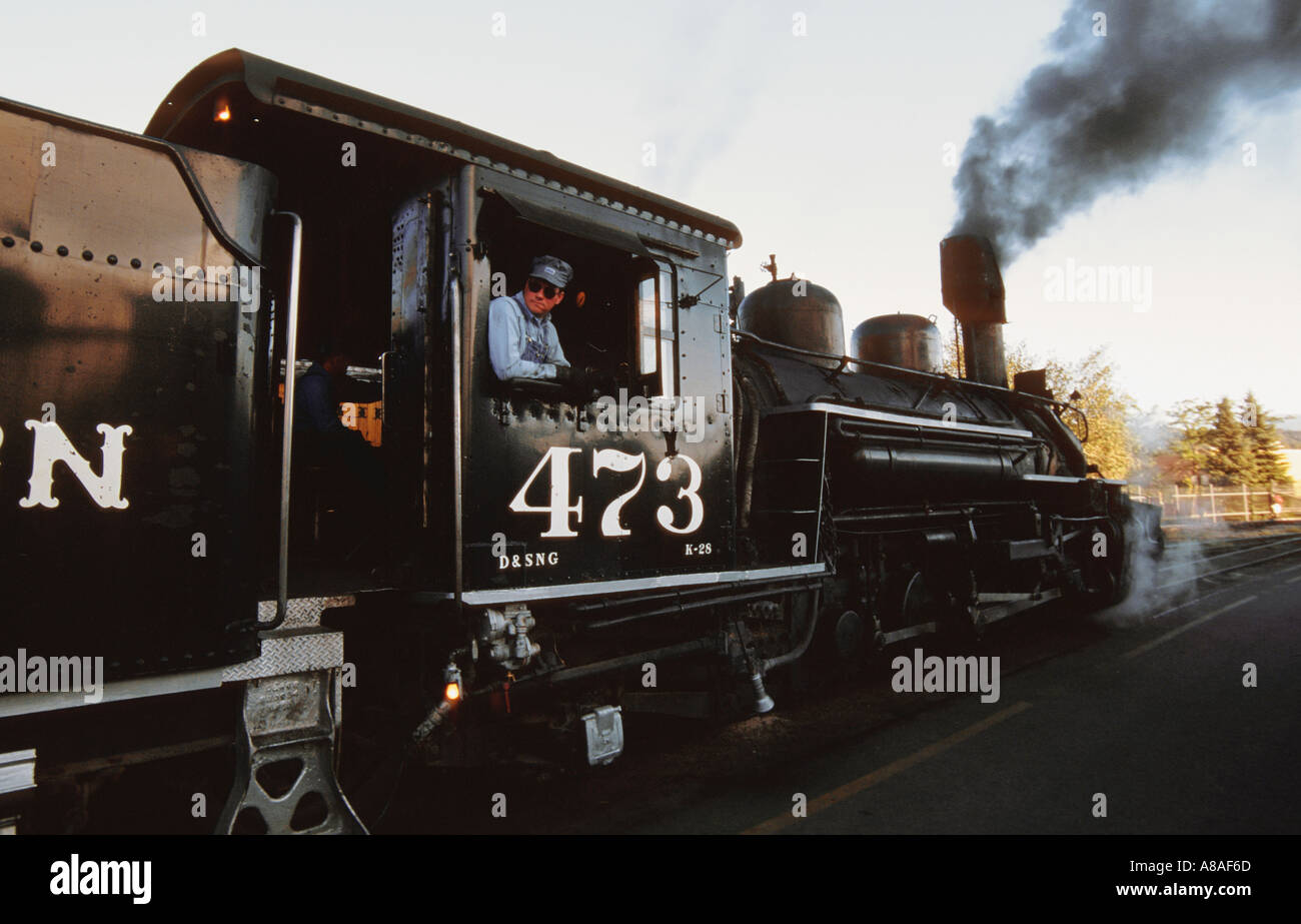 COLORADO Durango Engineer and conductor talk narrow gauge steam engine ...