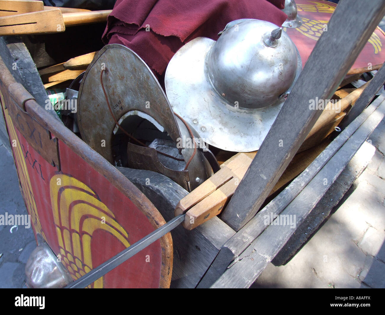 Roman soldier armour word shield hi-res stock photography and images ...