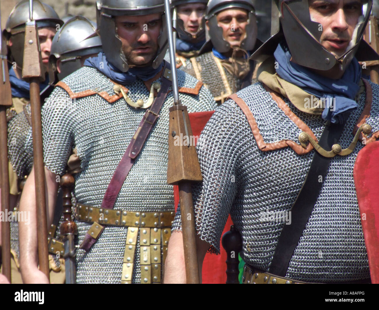 Roman soldiers in a procession celebrating the birth of Rome italy ...