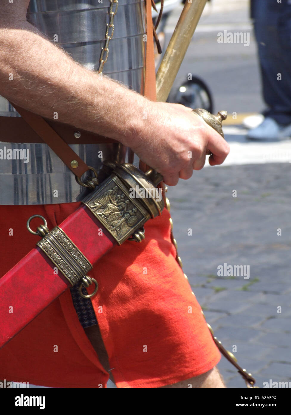 Roman soldiers in a procession celebrating the birth of Rome italy ...