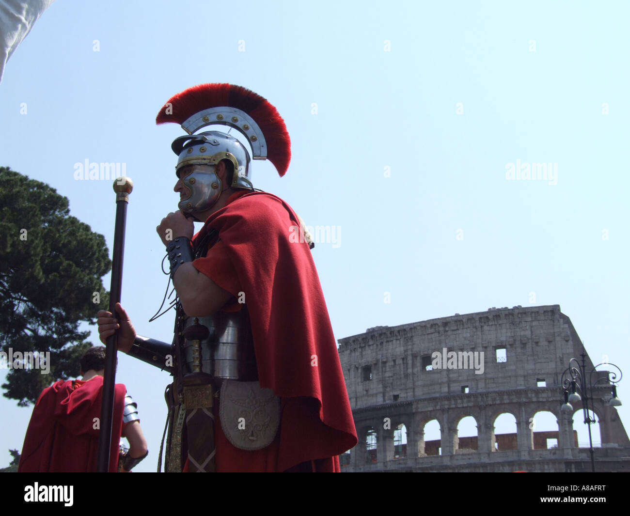 Roman soldiers in a procession celebrating the birth of Rome italy ...