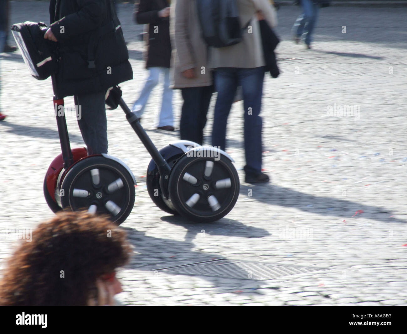 segway personal transporter in rome Stock Photo - Alamy
