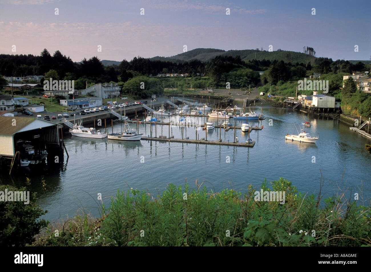 Commercial fishing boats docked in the world s smallest natural ...