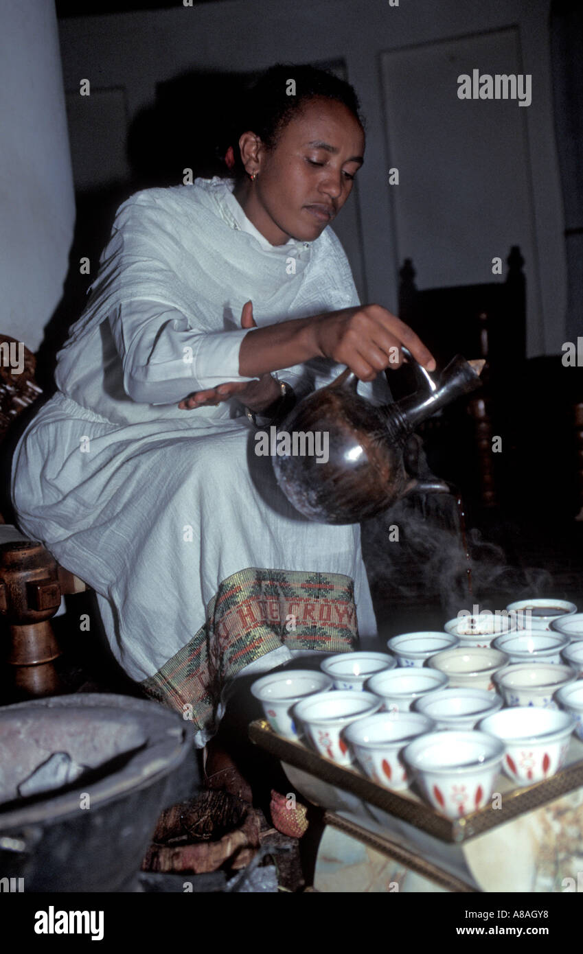 coffee ceremony, Addis Ababa, Ethiopia Stock Photo - Alamy