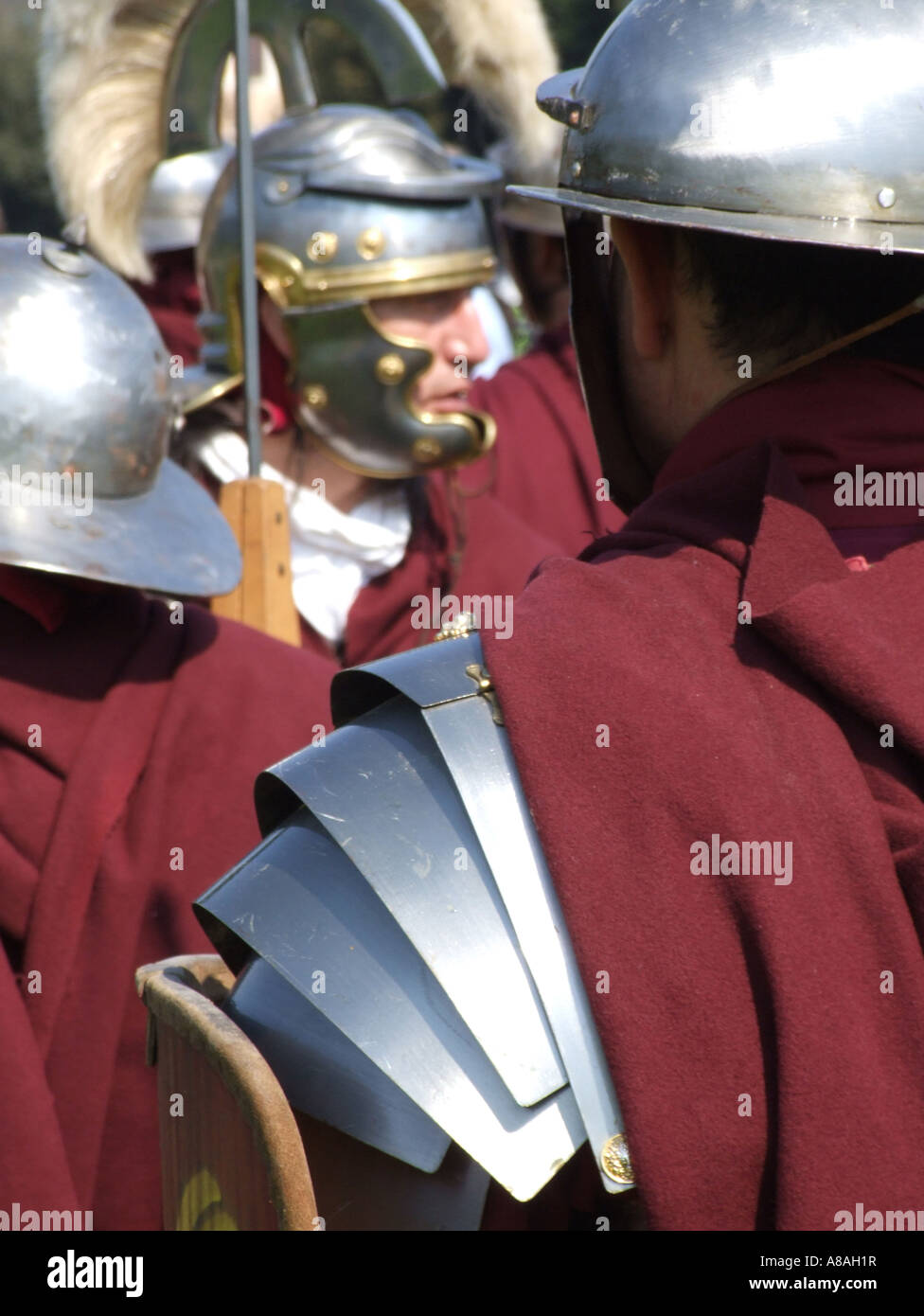 Roman soldiers in a procession celebrating the birth of Rome italy ...