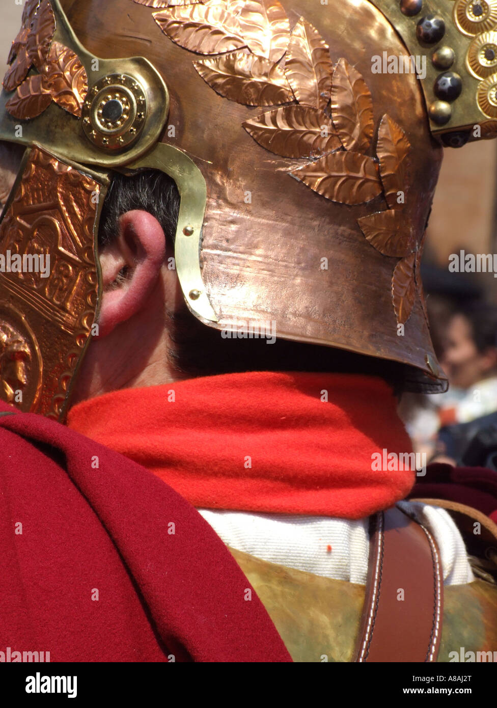Roman soldier in a procession celebrating the birth of Rome italy 2007 ...