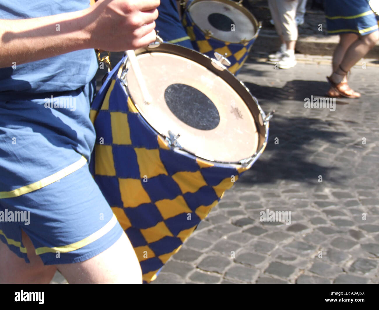 Roman band in a procession celebrating the birth of Rome italy 2007 ...