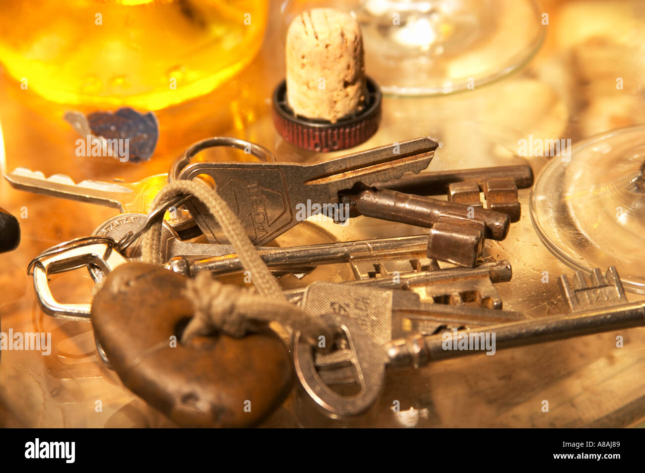The cellar keys, a bunch of keys on a key ring - Chateau Haut Bergeron ...