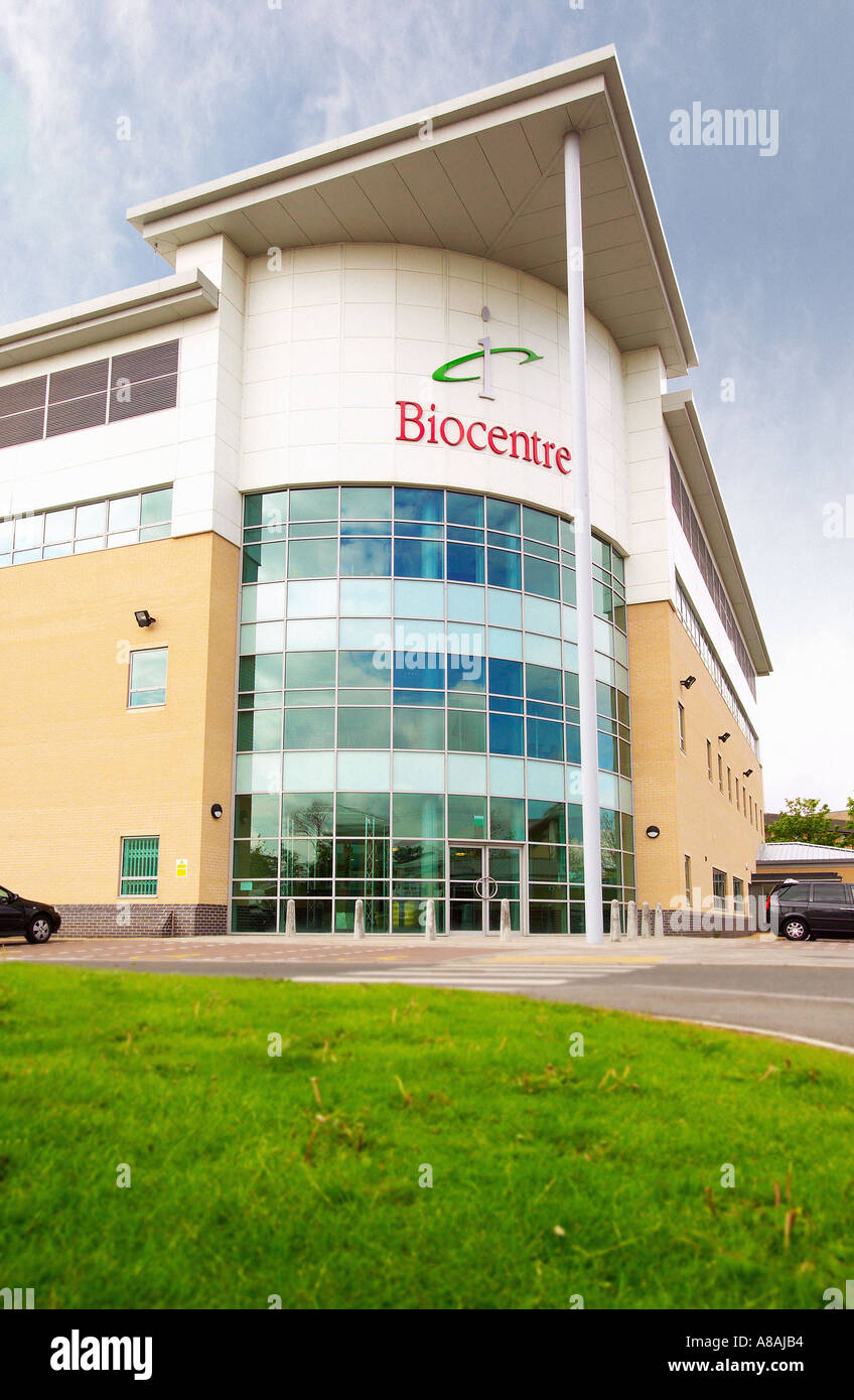 Exterior façade of the Biocentre building at York Science Park, York ...