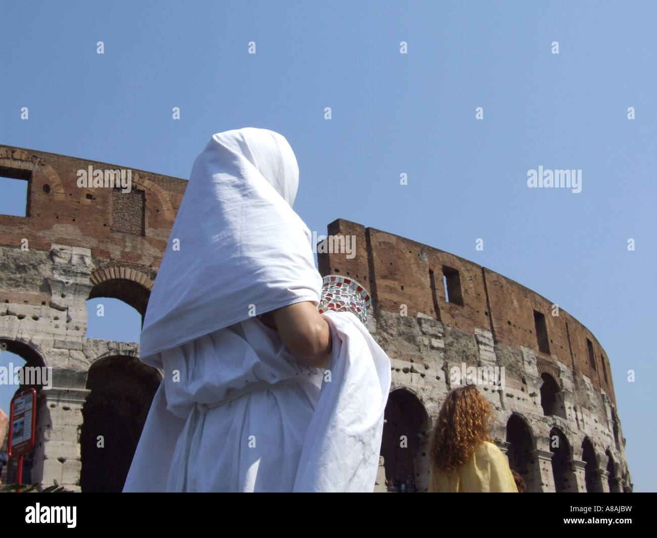 Roman vestal virgins in a procession celebrating the birth of Rome ...