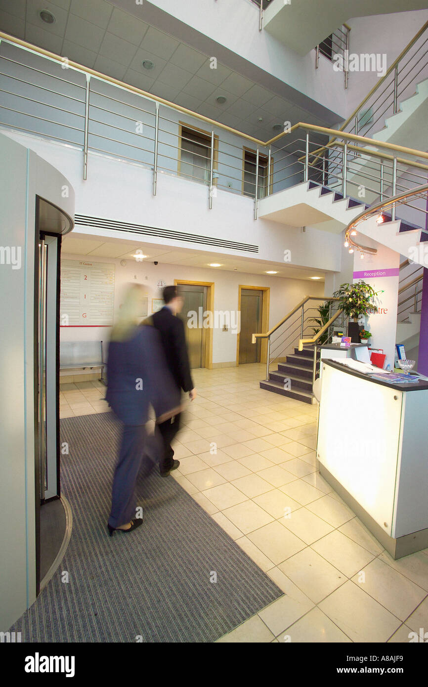 Man entering building blur hi-res stock photography and images - Alamy