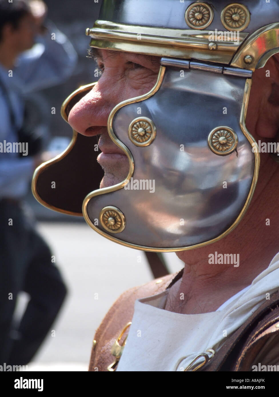 Roman soldiers in a procession celebrating the birth of Rome italy ...