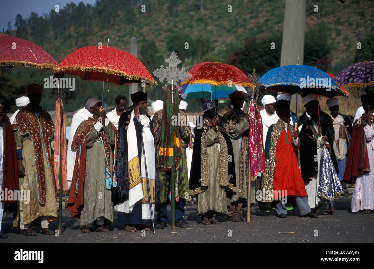 Meskal ceremony, Axum, Ethiopia Stock Photo - Alamy
