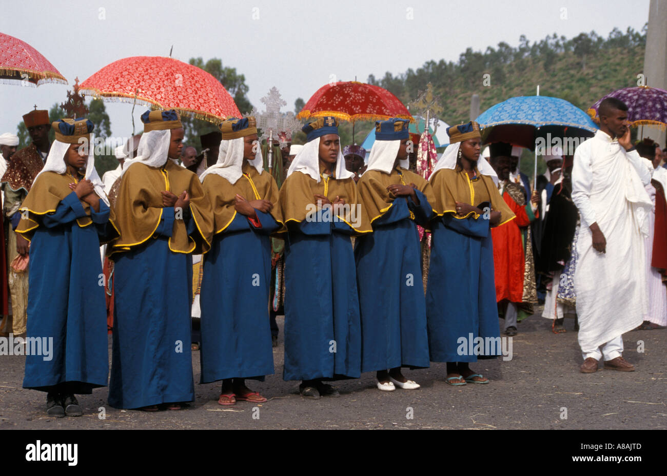 Meskel ceremony, Axum, Ethiopia Stock Photo - Alamy