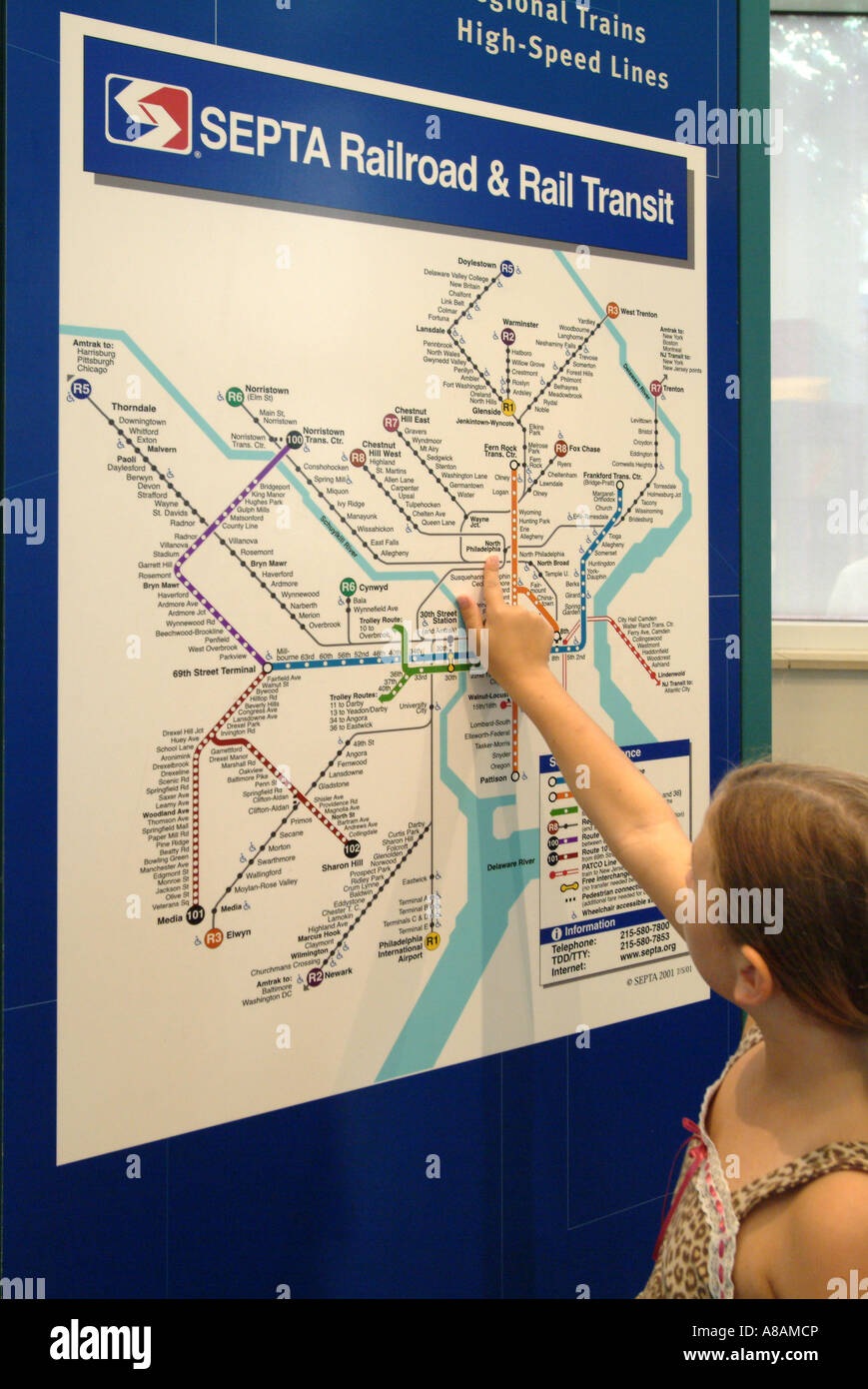Southeastern Pennsylvania Transportation Authority SEPTA map of the ...