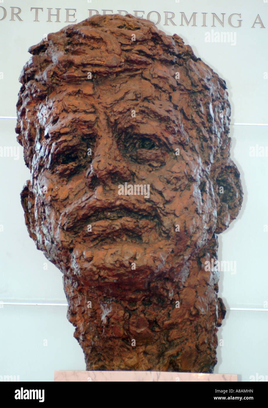 USA Washington DC Bust of John F Kennedy at the Kennedy Center for the ...