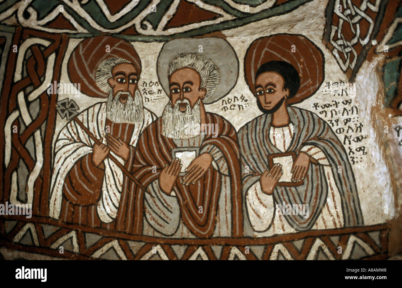 painting , Abuna Yemata Guh rock-hewn church , Gheralta , Eastern ...