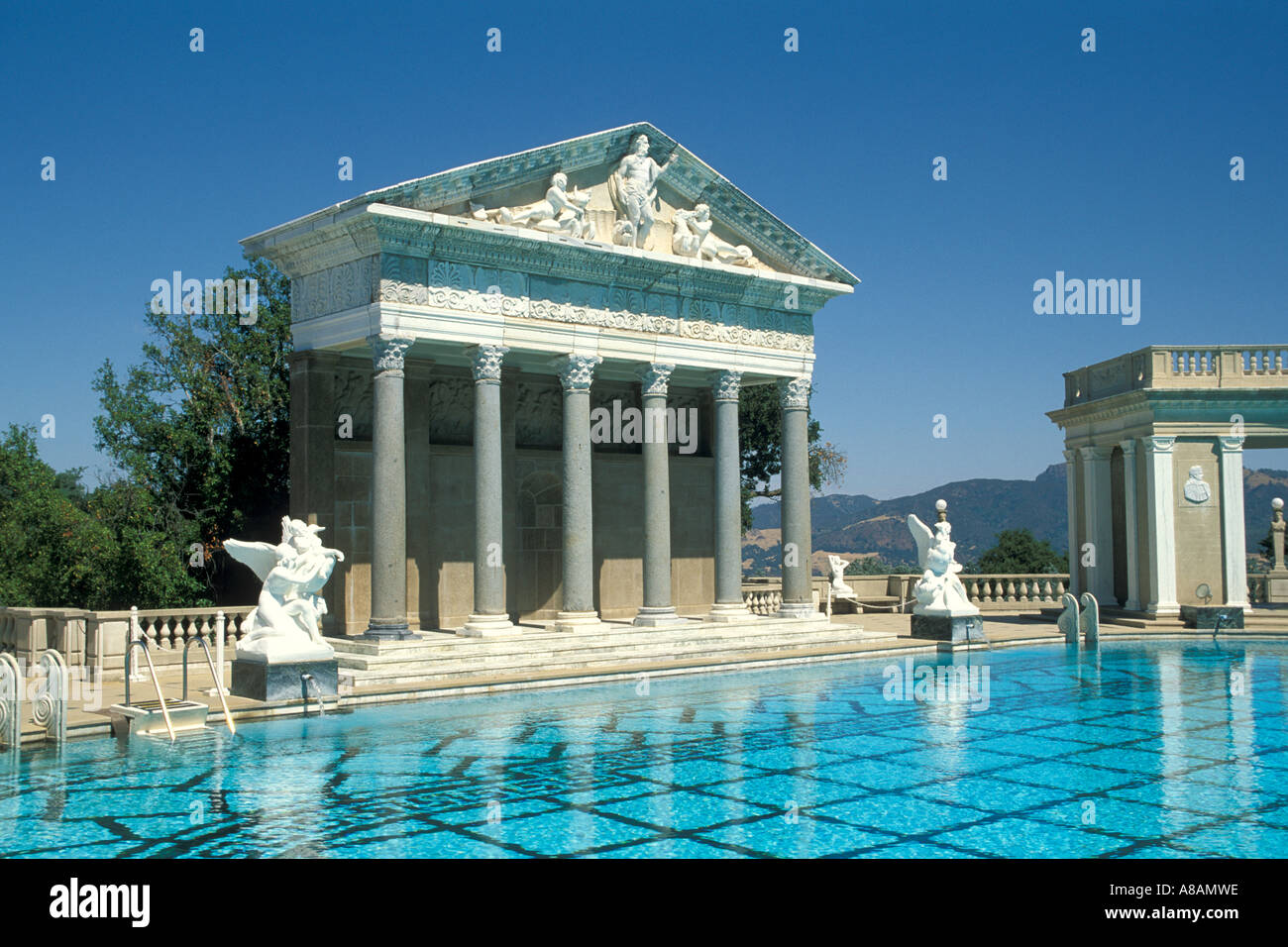 Roman style Neptune Pool Hearst Castle San Simeon State Historic Park ...