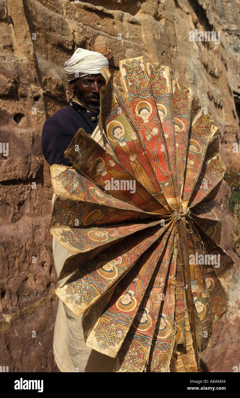 ceremonial fan from the 15th century , Debre Tsion rock-hewn church ...