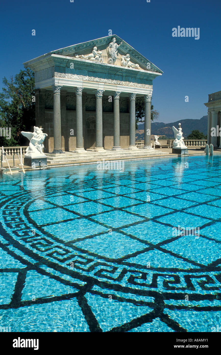 Roman style Neptune Pool Hearst Castle San Simeon State Historic Park ...