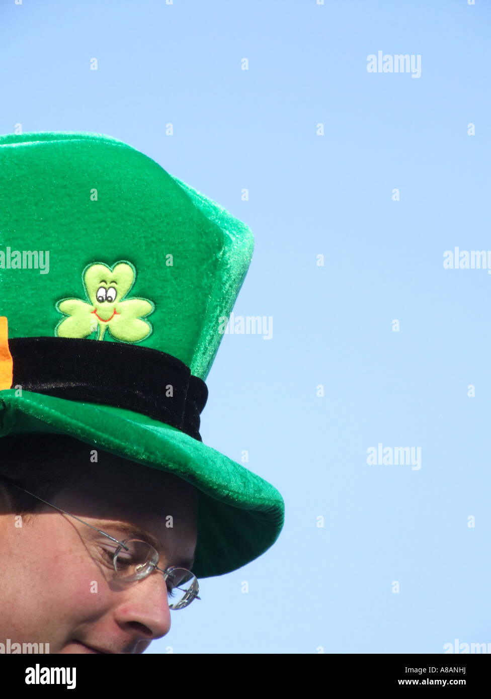 irish rugby fans in rome for the six nations match versus italy Stock ...
