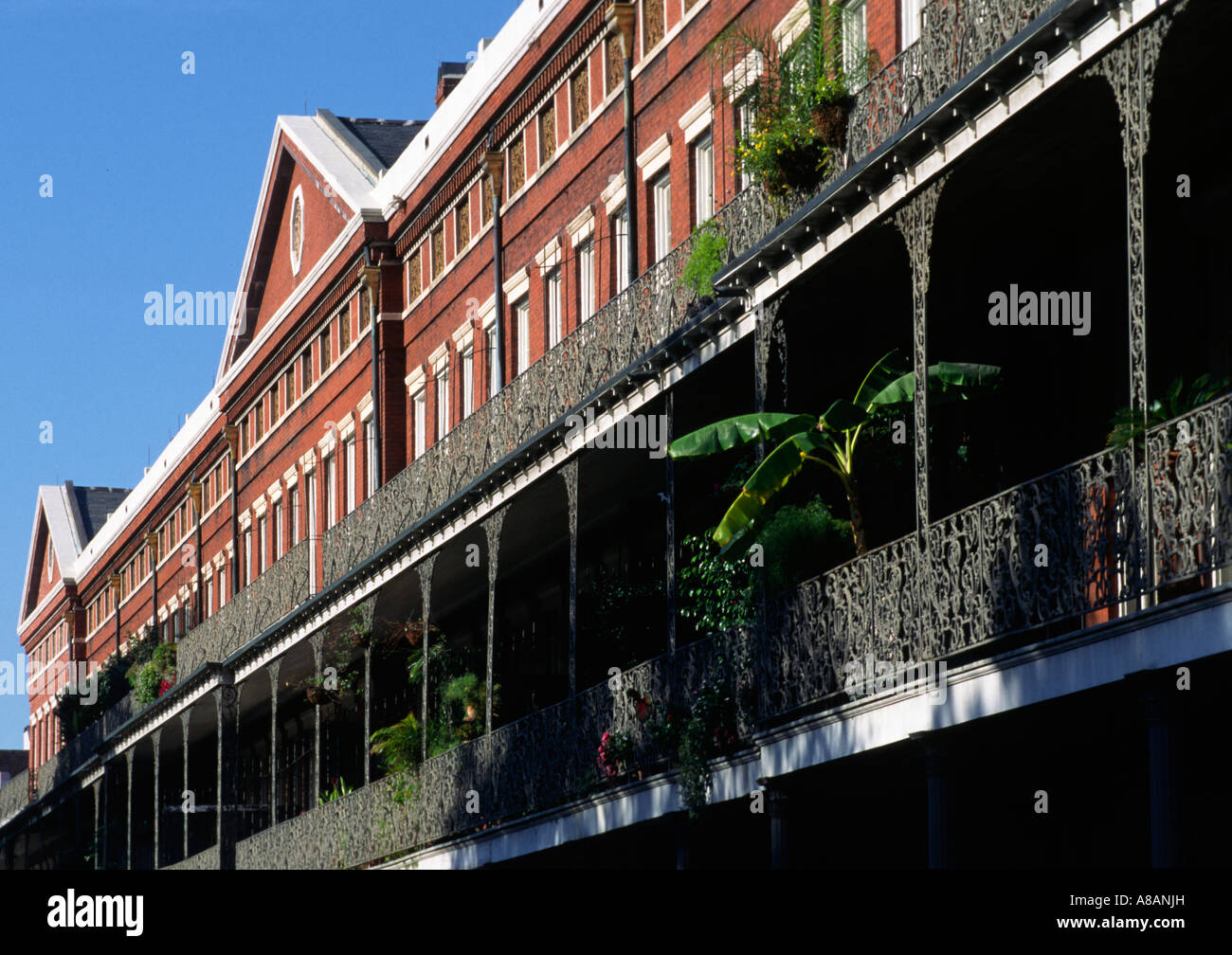 The classical brick construction of 1850 HOUSE on JACKSON SQUARE in the ...
