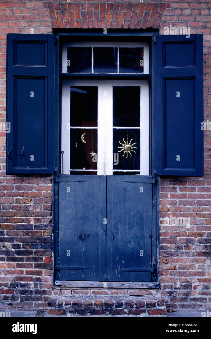 Black shuttered Window of a Gallery in the FRENCH QUARTER NEW ORLEANS ...