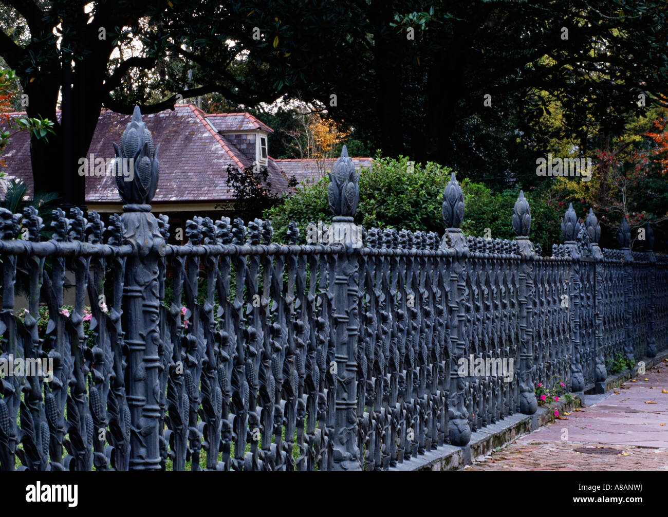 The famous CORNSTALK FENCE of COLONEL SHORTS VILLA in the GARDEN ...