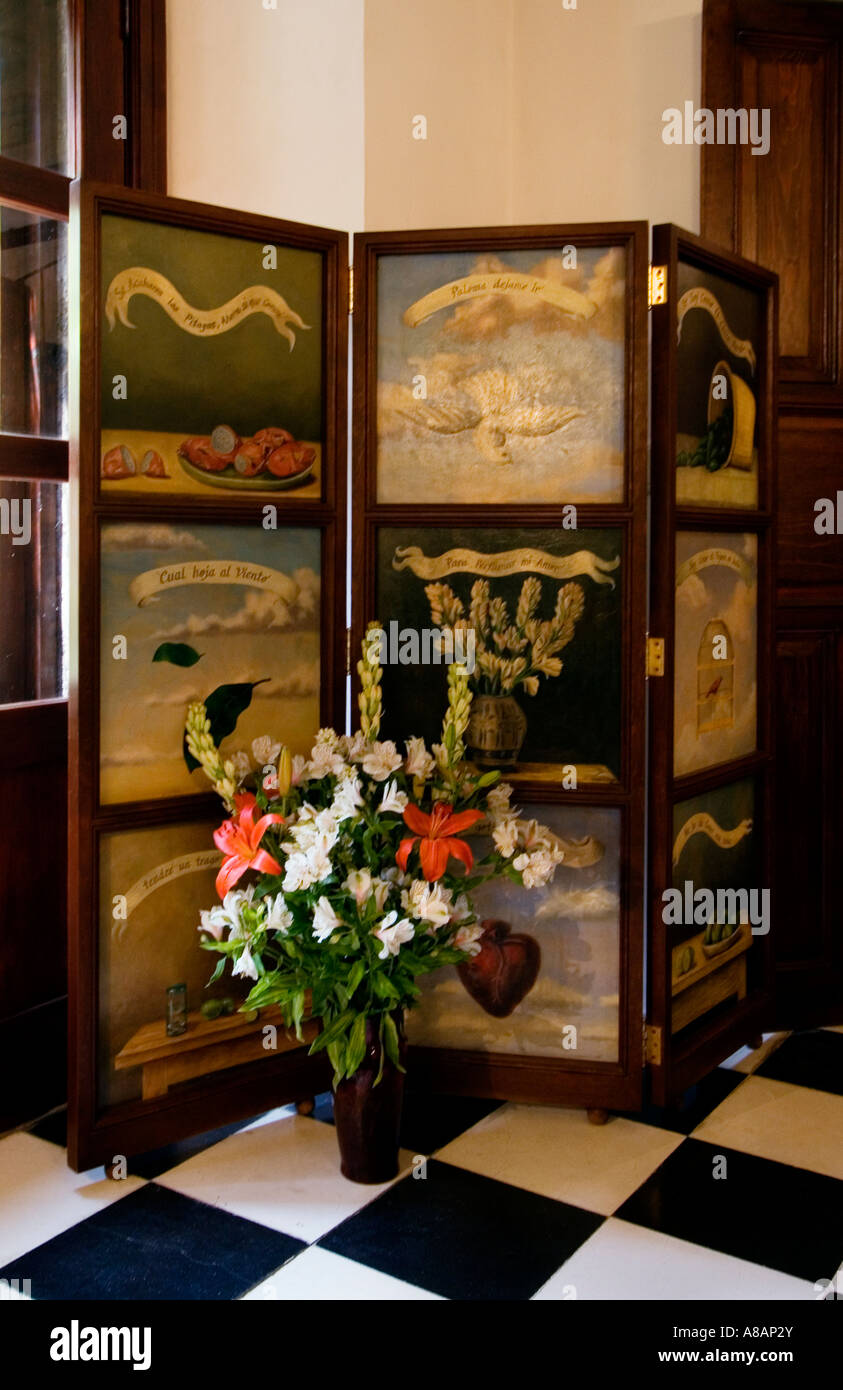 Classic MEXICAN SCREEN and FLOWER ARRANGEMENT as seen during the weekly ...