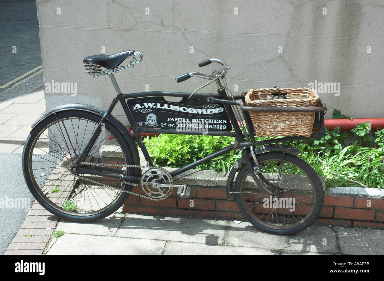 Butchers traditional cycle Stock Photo - Alamy
