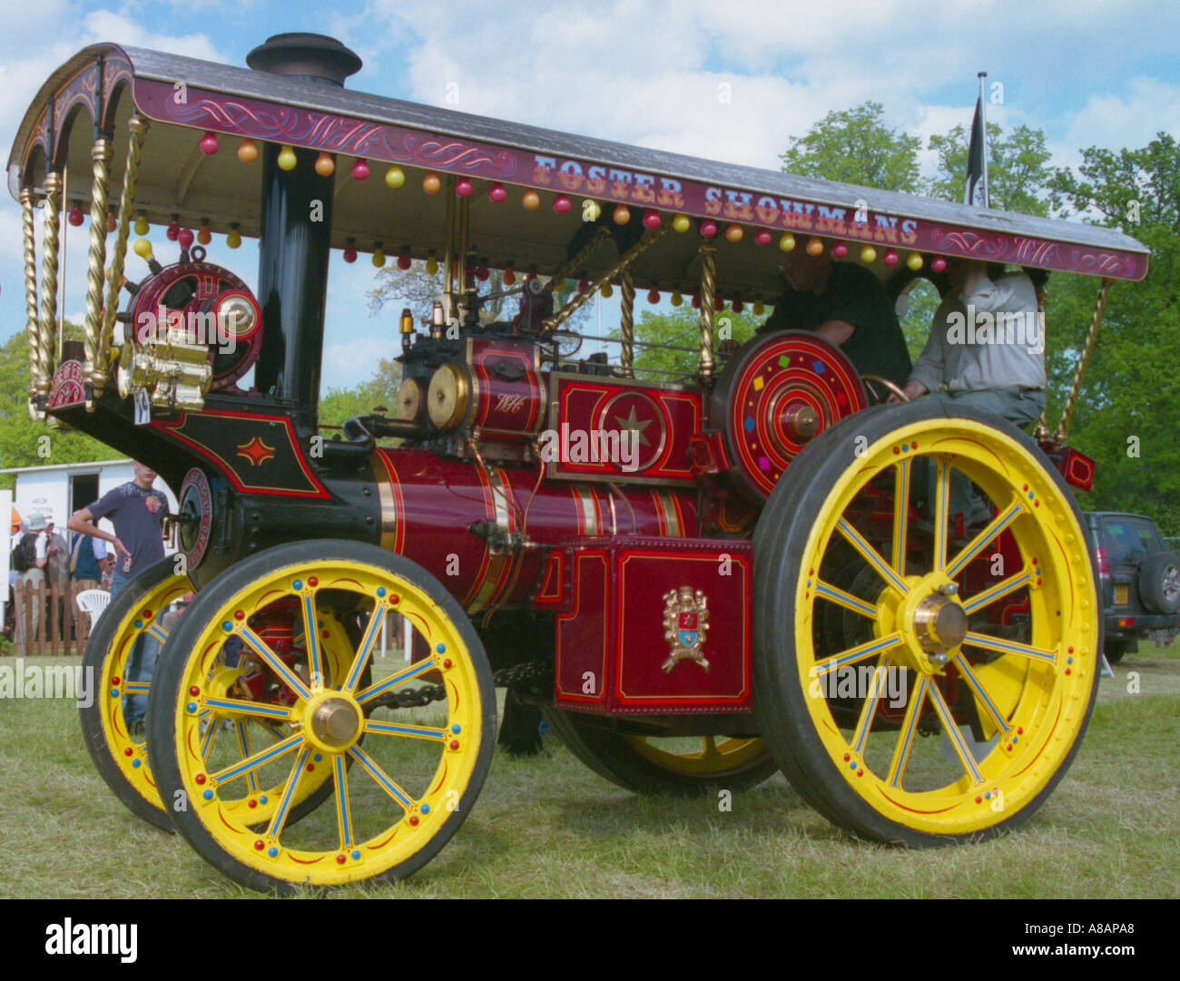 Burrell traction engine Stock Photo - Alamy