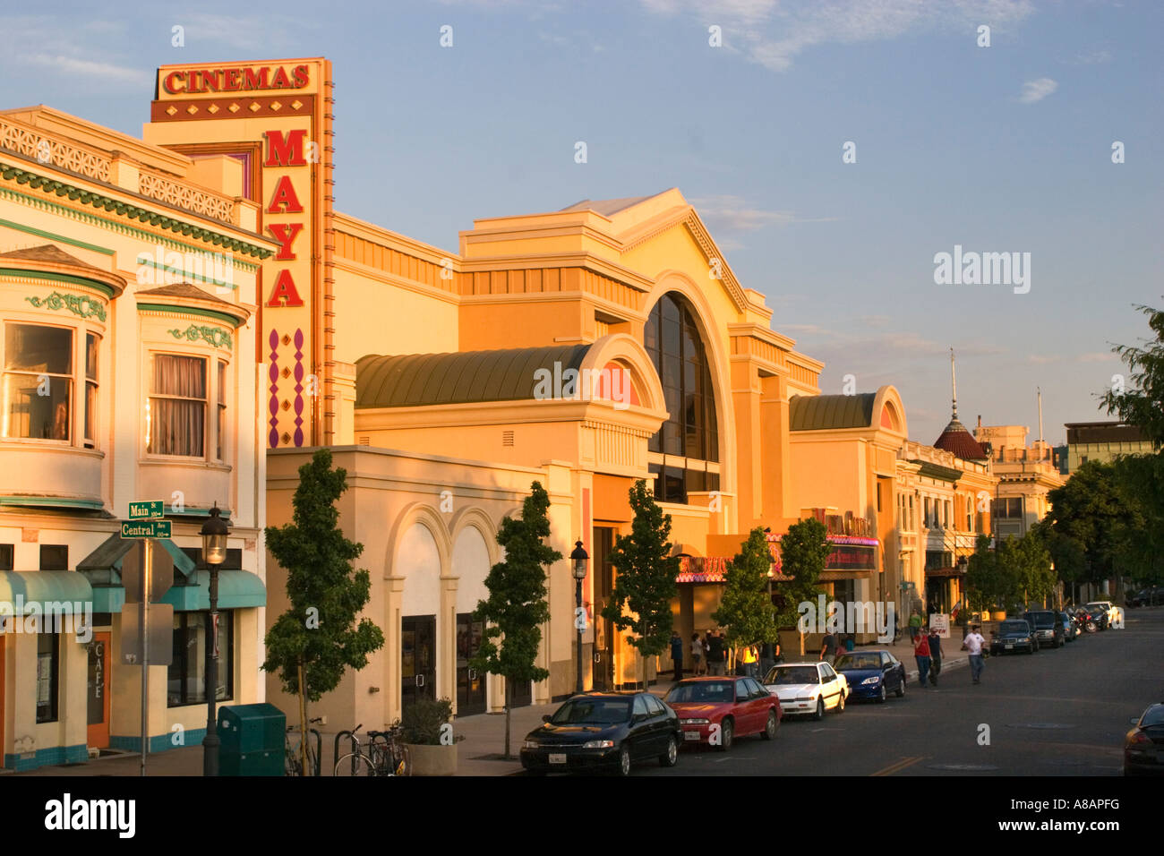 Downtown Main street at dusk SALINAS CALIFORNIA Stock Photo - Alamy