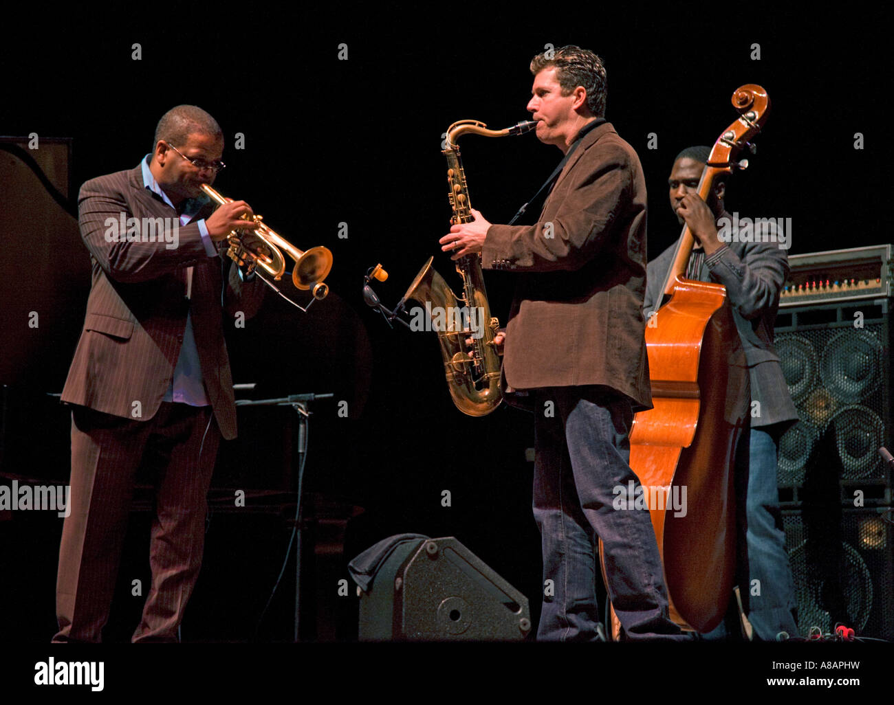 TRUMPET player TERENCE BLANCHARD performs with DERRICK HODGE & BRICE ...