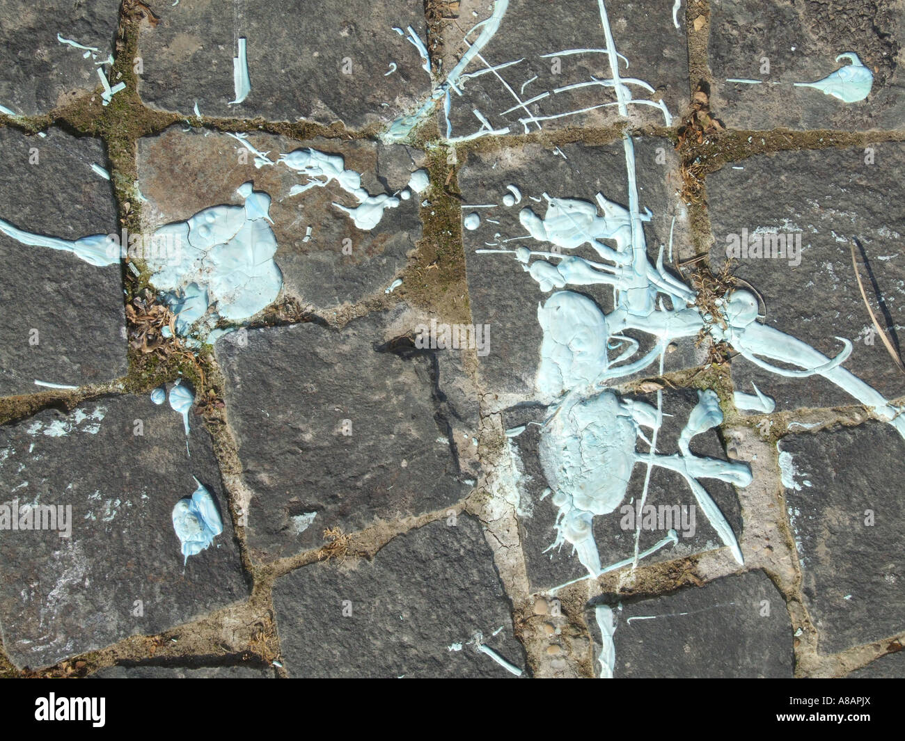 paint spilled on road Stock Photo - Alamy