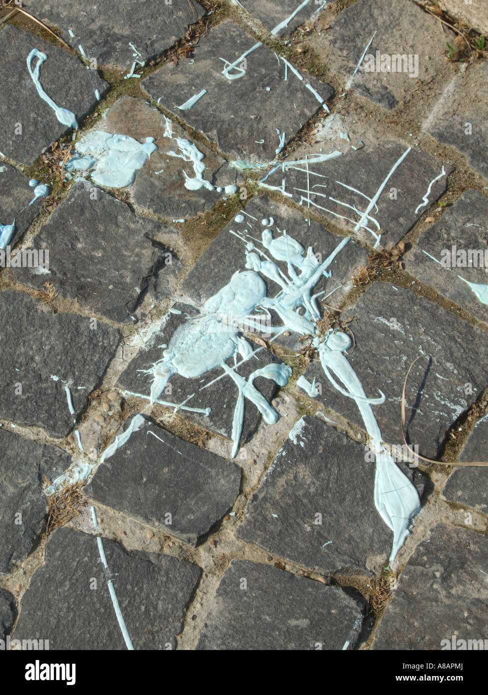 paint spilled on road Stock Photo - Alamy