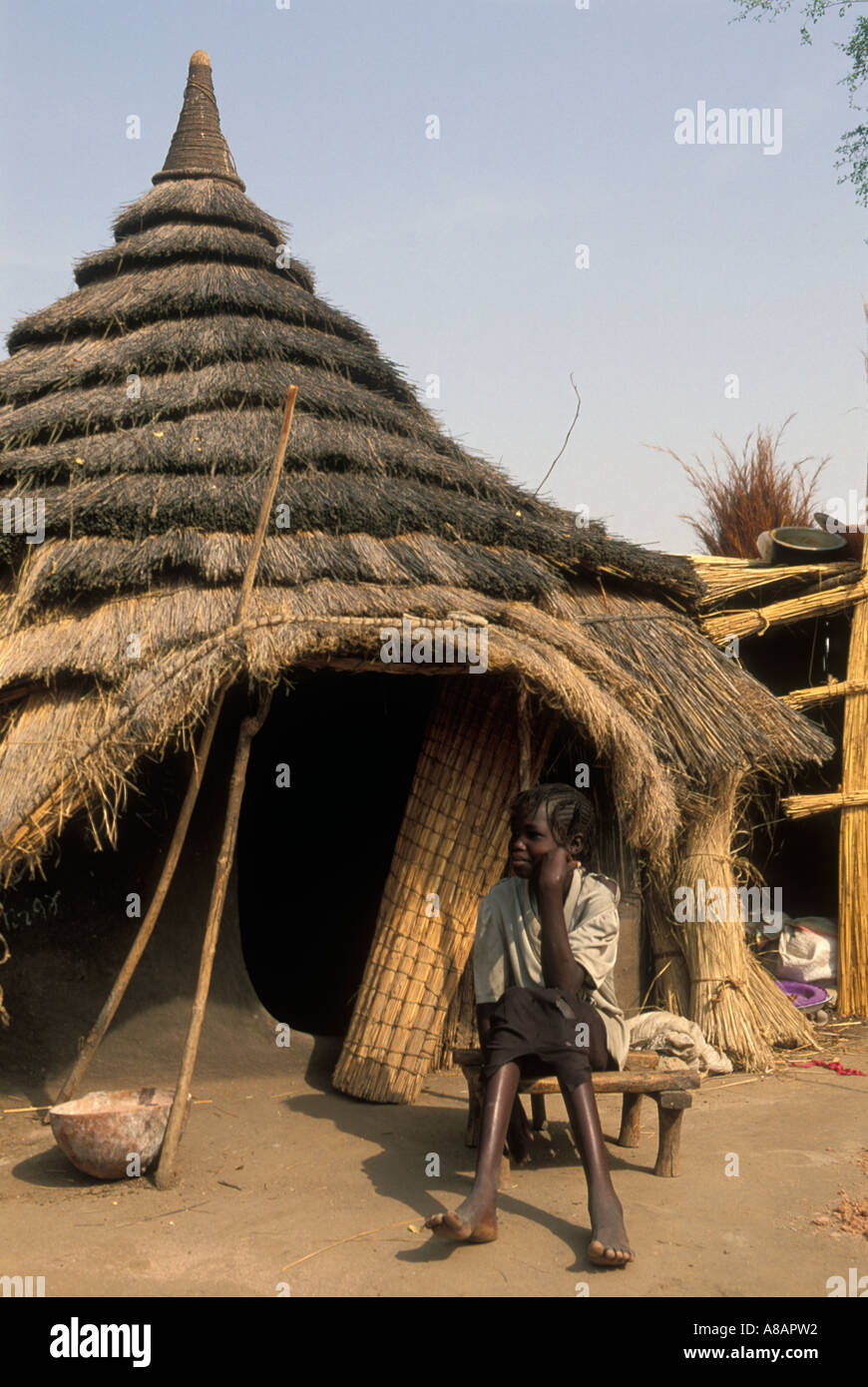 Traditional homestead , Gambella , Ethiopia Stock Photo - Alamy