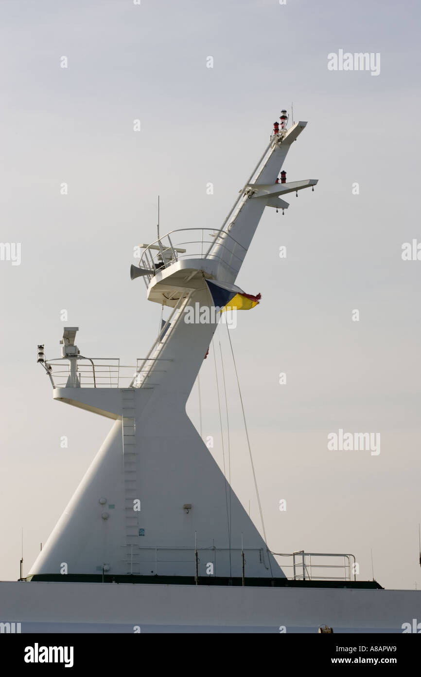 Mast cross channel ferry Stock Photo - Alamy