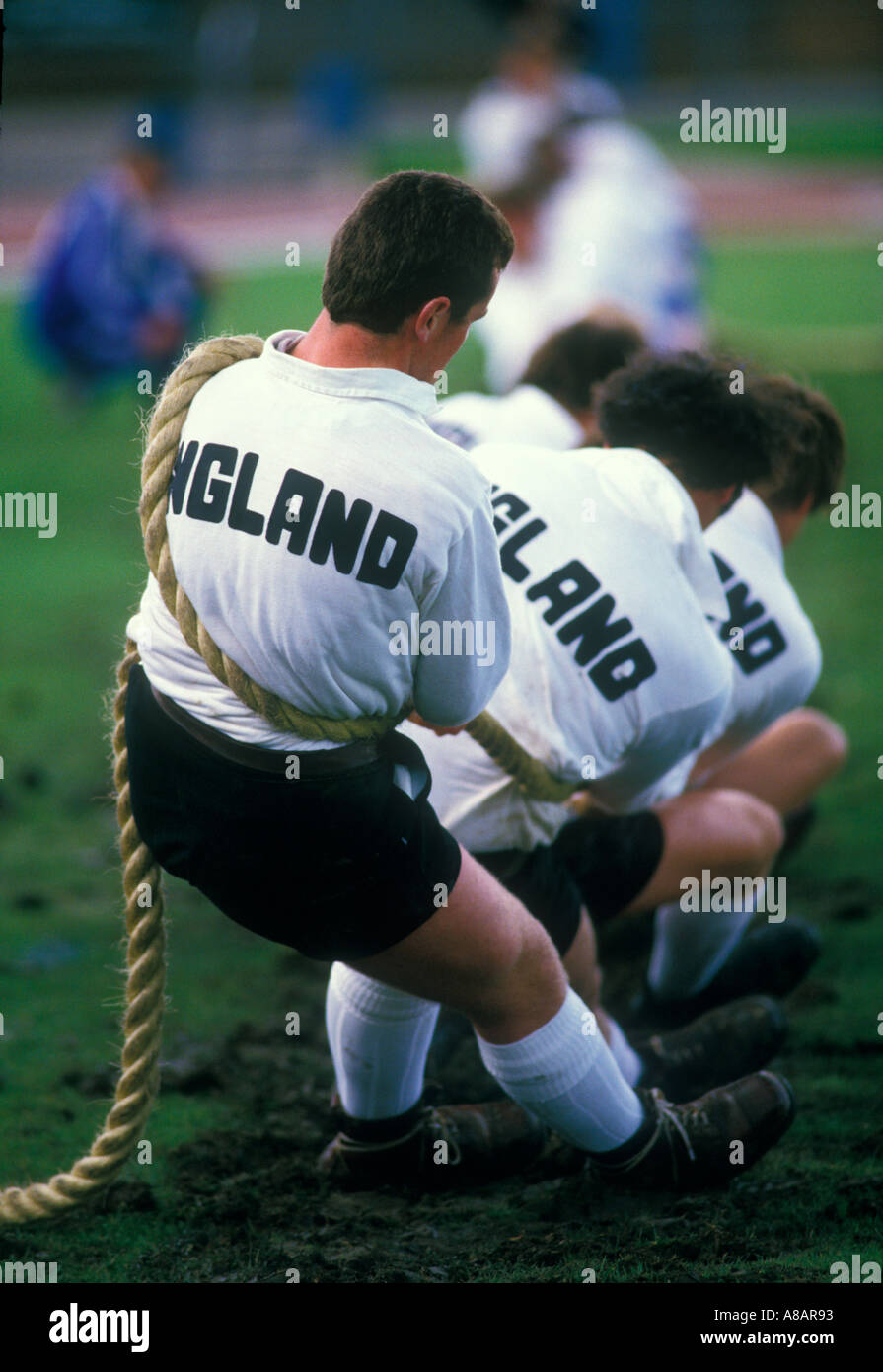 England Tug Of War Team Stock Photo - Alamy