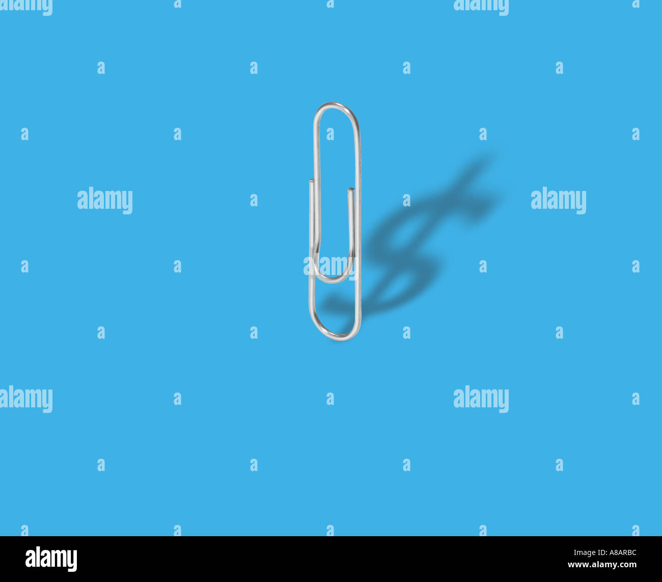 Dollar sign and paper clip Stock Photo - Alamy