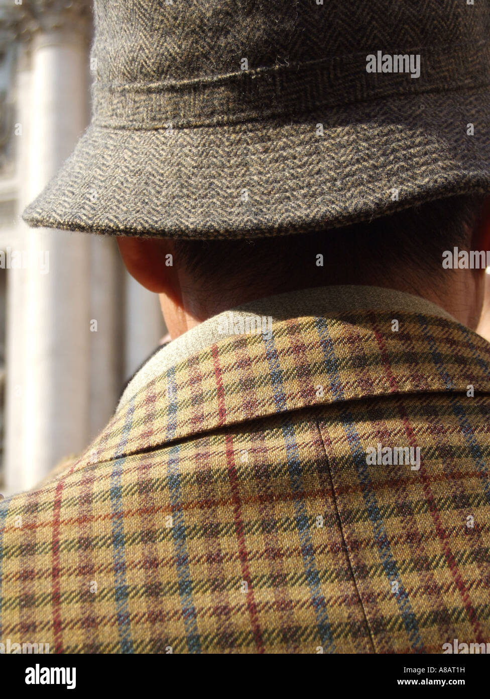 man wearing tweed jacket Stock Photo - Alamy
