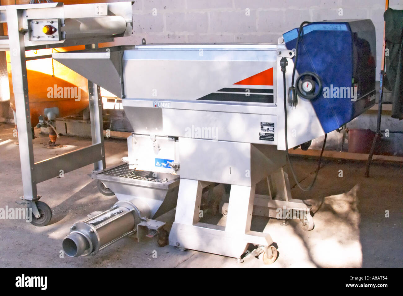 And a full view of the egrappoir destemming machine - Chateau La Grave ...