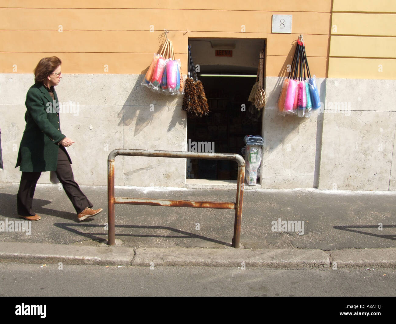 small shop in rome Stock Photo - Alamy