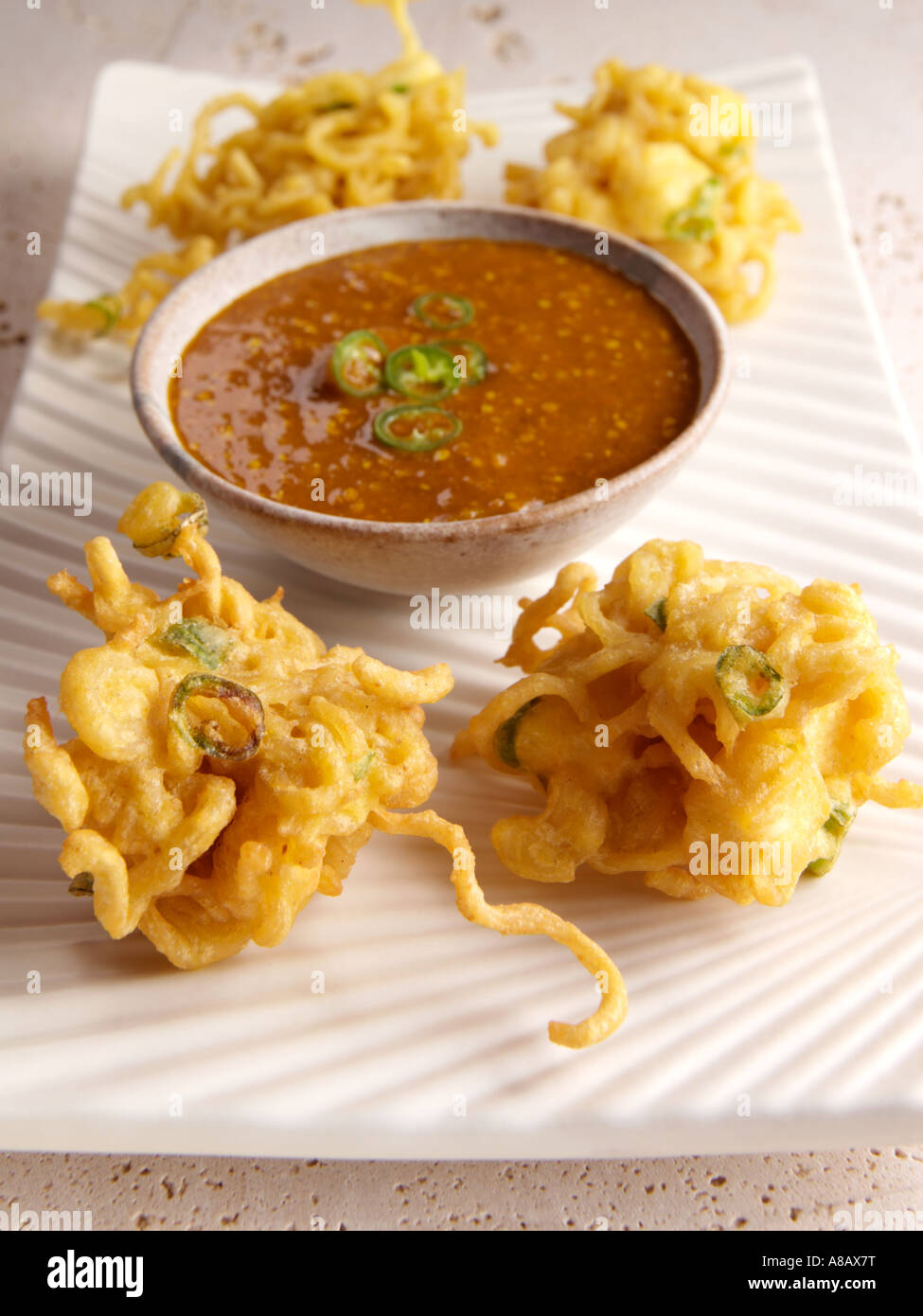 Indian noodle pakoras hi-res stock photography and images - Alamy